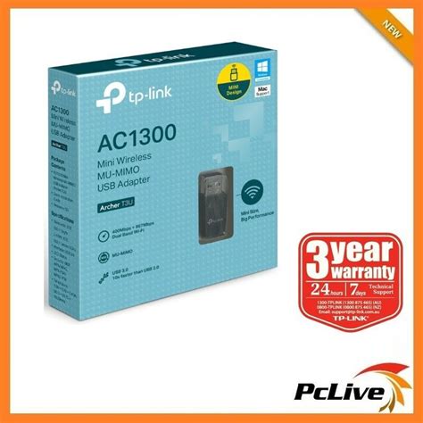 Tp Link Archer T U Mbps Dual Band Ghz Wireless Usb Adapter Wifi Ac Pclive Computer