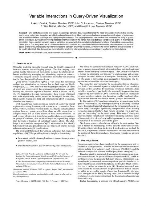 Pdf Variable Interactions In Query Driven Visualization · Variable