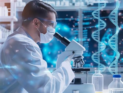 Concept Of Genetic Research And Biotechnology Science Human Biology