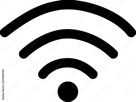 Wifi Signal Icon Wireless Symbol Connection On White Background Eps Stock Vector Adobe Stock