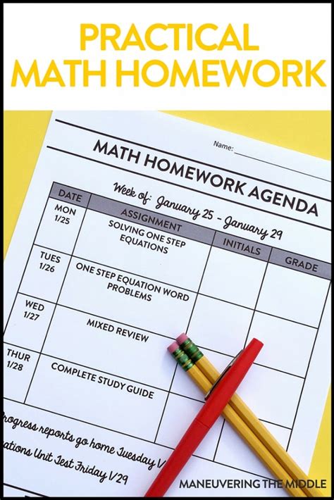 Practical Math Homework Maneuvering The Middle
