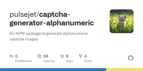 Github Pulsejetcaptcha Generator Alphanumeric An Npm Package To Generate Alphanumeric