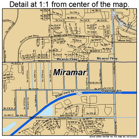 Miramar Florida Street Map 1245975