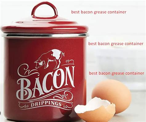 What Is The Best Bacon Grease Container For Your Kitchen Fast Food