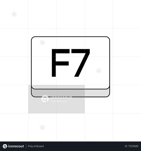 Keyboard F7 Button Animated Icon Download In Json Lottie Or Mp4 Format