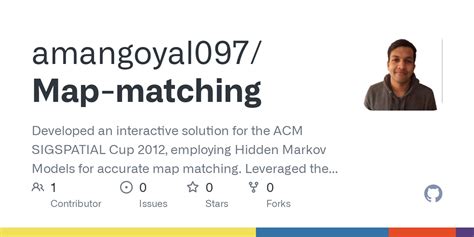 Github Amangoyal097map Matching Developed An Interactive Solution For The Acm Sigspatial Cup