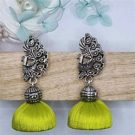 Amazing Handmade Silk Thread Earrings Feel Excited And Unique