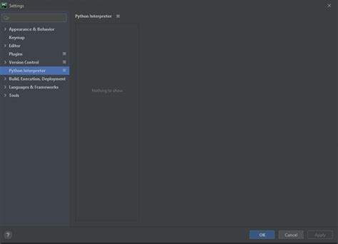 Python Pycharm Project Bug After Cloning From Vcs Nothing To Show In Interpreters Stack