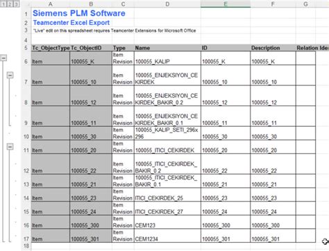 Editing A Bom In Active Workspace Via Excel