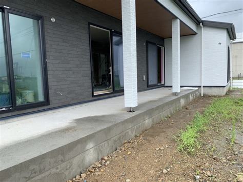 続 新築外構工事 岐阜県 H様邸 タイルデッキ・庭周り・造作パン 一宮市の外構・エクステリア サニーズガーデン