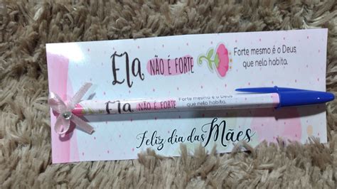 Card Com Caneta Dia Das Mãeslembrancinhas Mimo Cliente Elo7