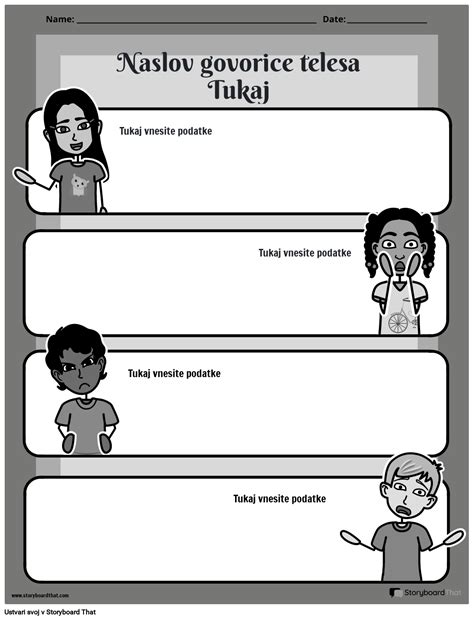 Črno Beli Portret Boda Langa 1 Storyboard Von Sl Examples
