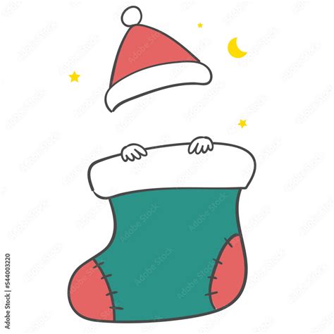 크리스마스 얼굴 합성용 일러스트 Stock Vector Adobe Stock