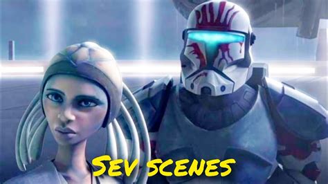 All Clone Commando Sev Scenes The Clone Wars Youtube