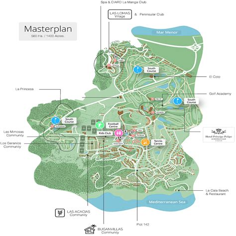 La Manga Club Master Map New Apartments And Villas La Manga Club Resort