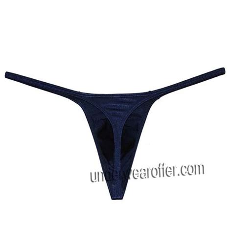 Men Shiny Micro Thong Underwear Male Penis Pouch String Tangas Lingerie