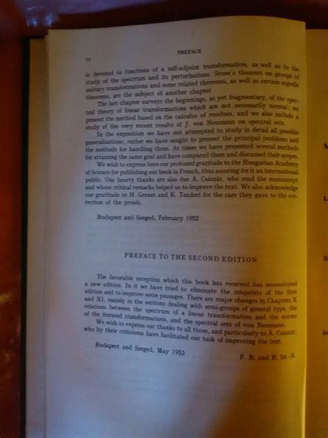 Functional Analysis By Riesz Frigyes And Sz Nagy Bela Very Good