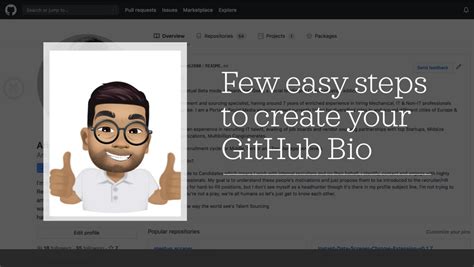 Creating A Github Bio Arindam Deb