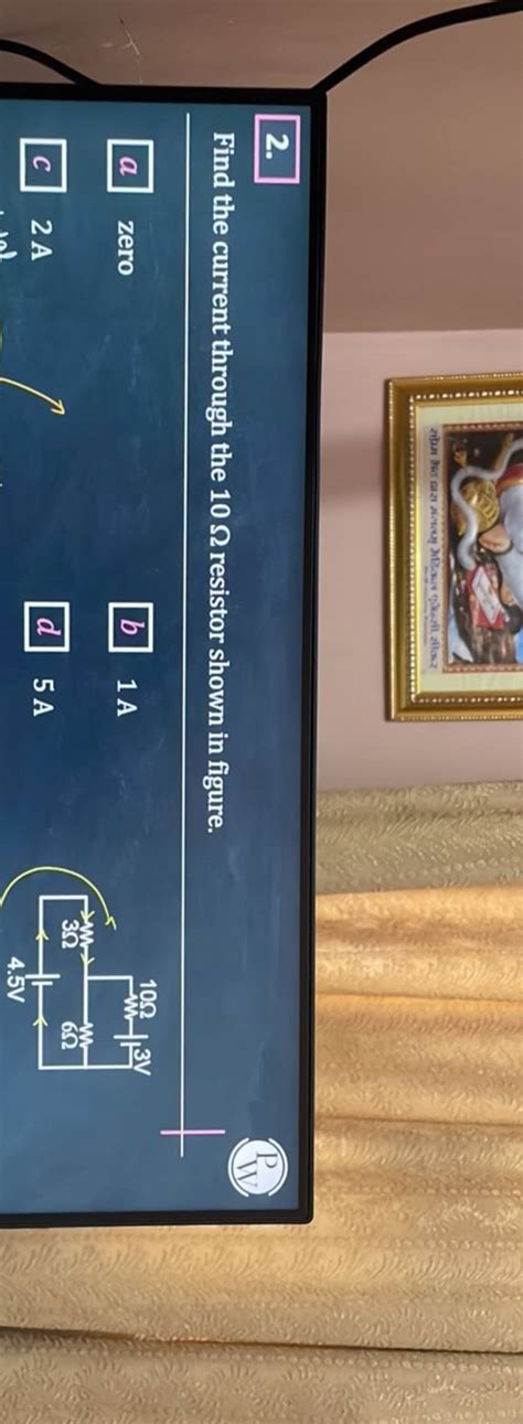 2 Find The Current Through The 10Ω Resistor Shown In Figure Filo