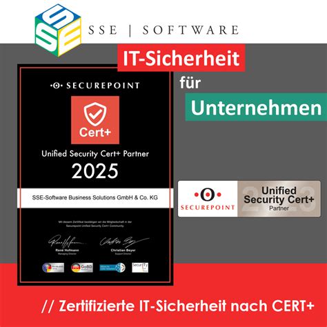 Securepoint Unified Security Cert Partner 2025 Sse Software