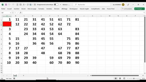 excel vba la boucle for next à l intérieur d une autre boucle for