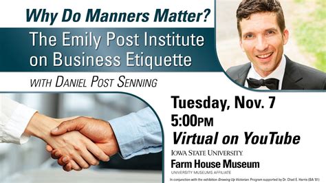 Why Do Manners Matter The Emily Post Institute On Business Etiquette