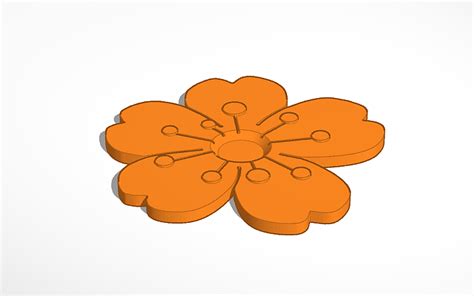 3d Design Cherry Blossom Tinkercad