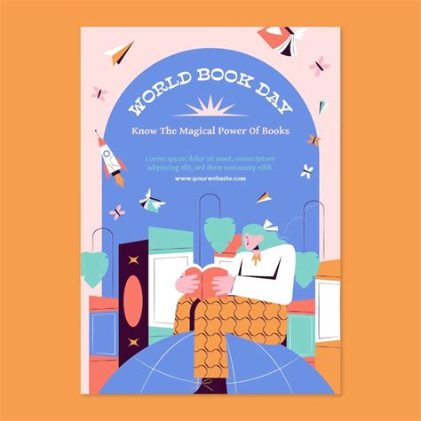 세계 책의 날 포스터 벡터 Freepik에서 무료 고품질 벡터를 다운로드하세요 Freepik