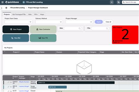 Bid Leveling And Itb Management Quickbase