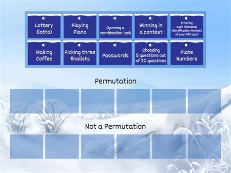 permutation in real life group sort