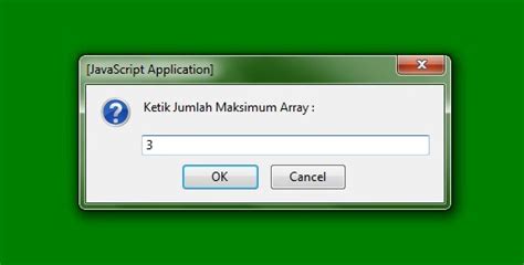 Program Parameter Array Dengan Javascript Dengkeng