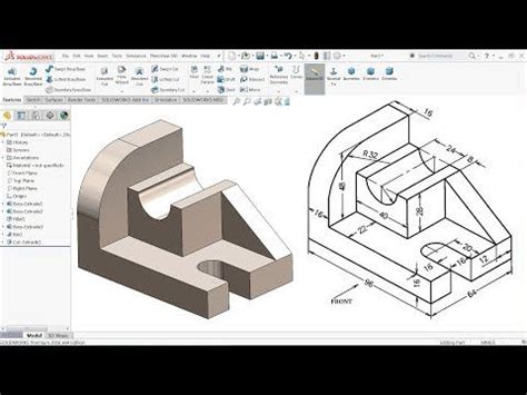 SolidWorks Tutorial For Beginners Exercise Solidworks Tutorial Solidworks Tutorial