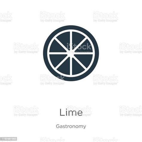 라임 아이콘 벡터입니다 흰색 배경에 고립 된 미식 컬렉션에서 트렌디 한 평면 라임 아이콘 벡터 일러스트는 웹 및 모바일 그래픽 디자인 로고 Eps10에 사용할 수 있습니다