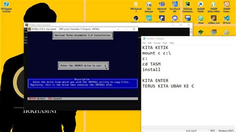 Cara Install Dan Menjalankan Program Assembler Di 64bit Dengan Dosbox