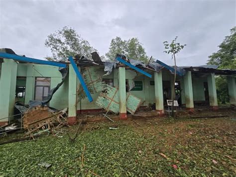 Aaထိန်းချုပ်ထားတဲ့ အမ်းမြို့ က စာသင်ကျောင်းကို စစ်ကောင်စီတပ် ဗုံးကြဲတိုက်ခိုက်