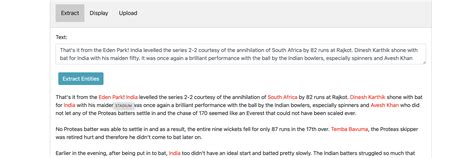 GitHub Vithya UmaShankar NamedEntityRecognition