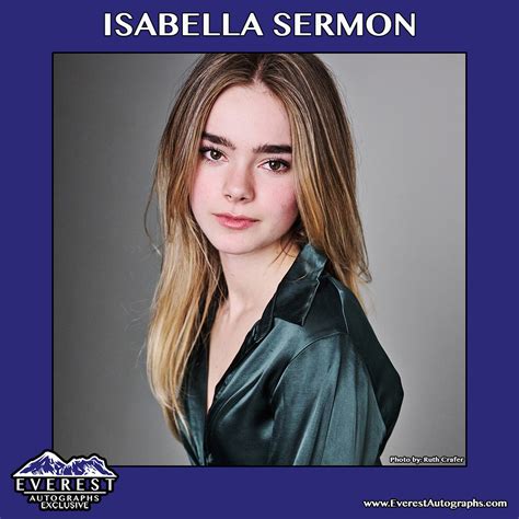 Isabella Sermon Signing For Everest Autographs Everest Autographs