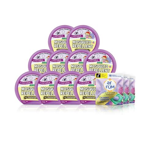 10x Ars Mosquito Repellent Insecticide Free Lavender Natural Essential