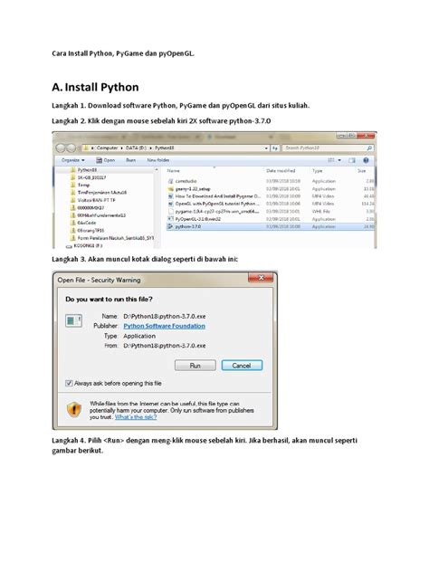 Cara Install Python Pdf Bisnis Game And Aktivitas