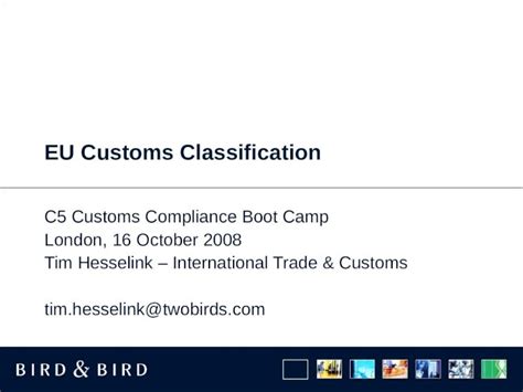Ppt Customs Classification Dokumentips