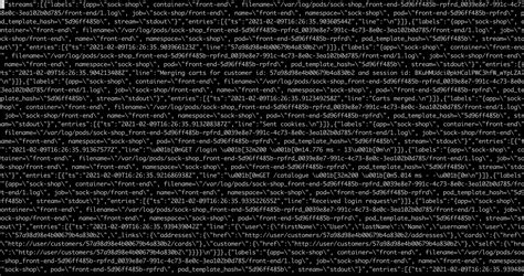 Live Tail Logging Response From Websocket Is Not A Properly Formatted