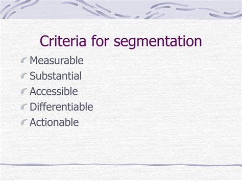 Targeting And Segmentation Targeting And Segmentationppt