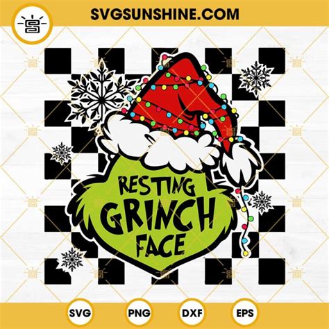 Resting Grinch Face Svg Grinch Face Svg Grinchmas Svg The Best Porn Website