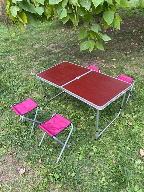 Стіл туристичний розкладний з 4 ма стульчиками — ціна 1650 грн у каталозі Стільці крісла та