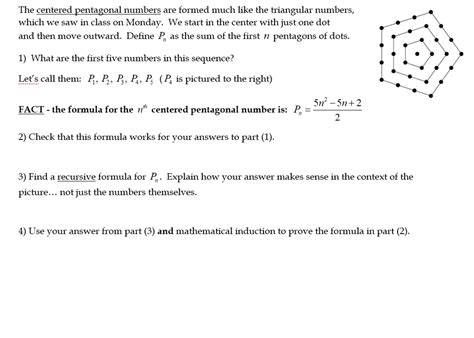 solved the centered pentagonal numbers are formed much like the triangular numbers which we
