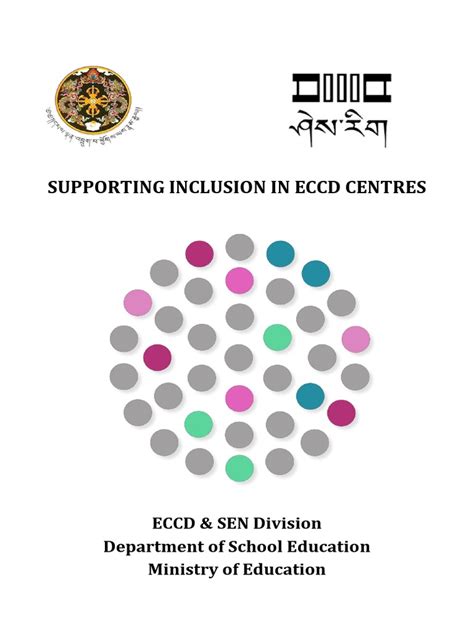 Supporting Inclusion In Eccd Centres Bhutan Eccd Sen Division Pdf Inclusion Education