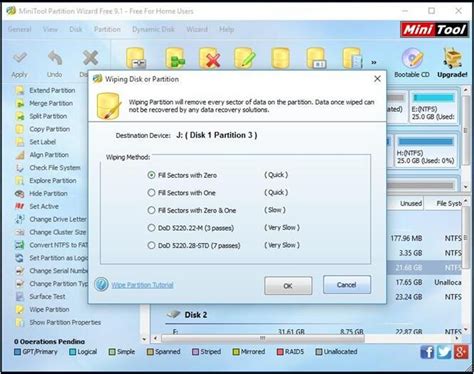 Wipe Partition Wipes Partition Hard Drive