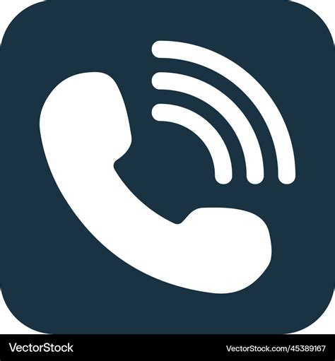 Call App Caller Icon Editable Logo Royalty Free Vector Image