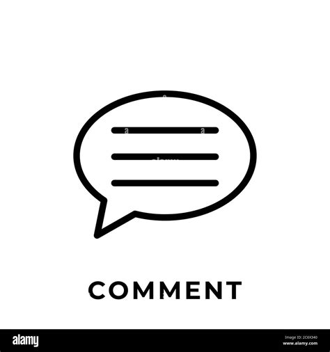 Comment Button Icon Vector For Social Media Comment Icon Vector Illustration Design Template