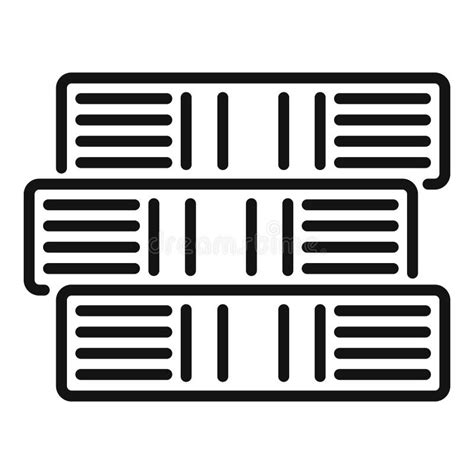 Database Center Presenting Secure Data Storage System Icon Stock Vector Illustration Of Icon